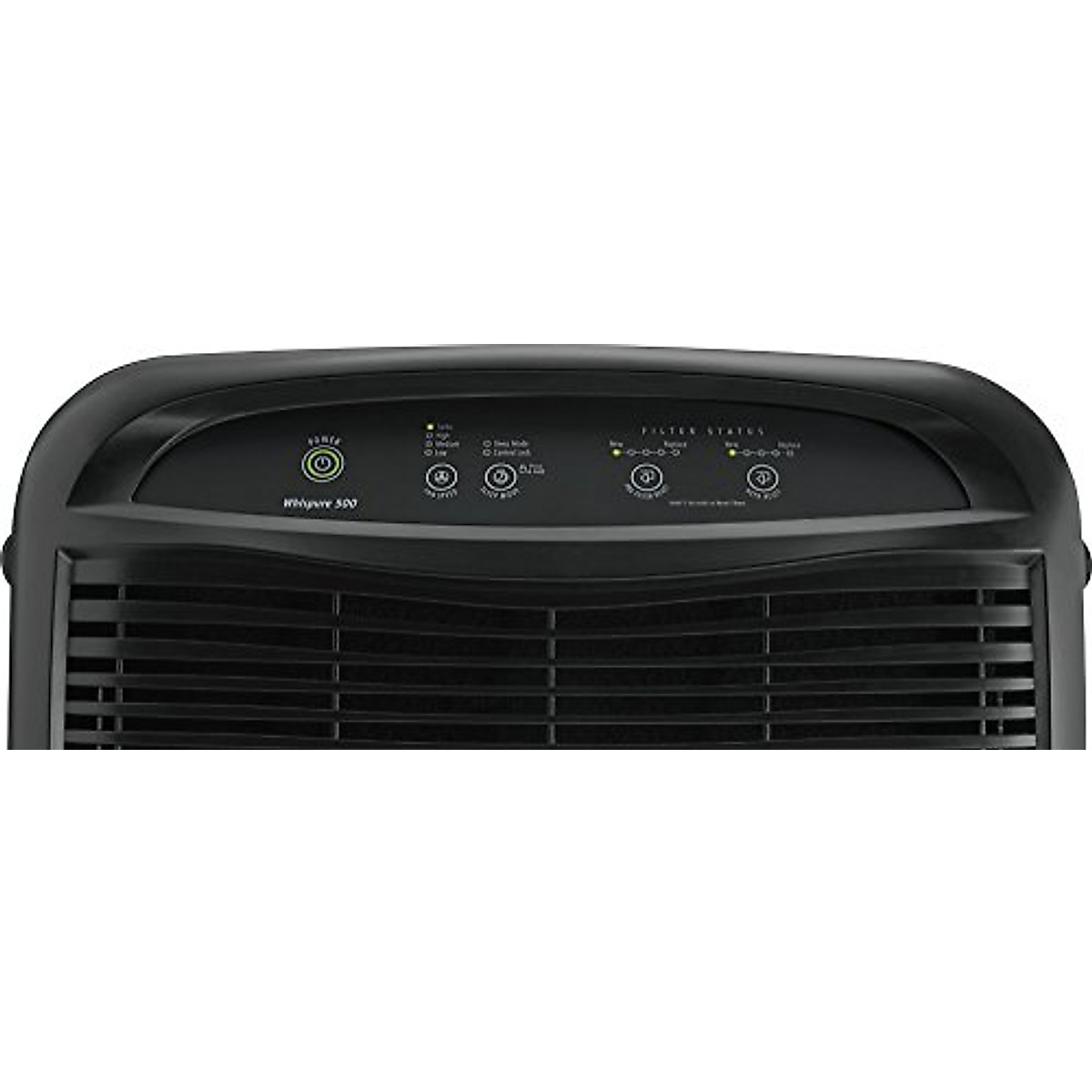 Whirlpool WP500B WP500 Whispure Air Purifier – 490 sq ft Filtration with True HEPA and Carbon Pre-Filter 8171434K, 1183054K. Compact Odor Allergen Eliminator (WP500B-Slate, Large, Slate Black