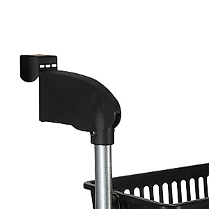 Organize It All Over The Door 2-Basket Hanging Storage With Bottom Bar Towel Hooks