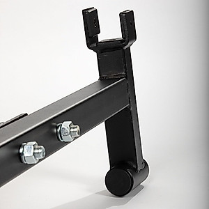 Titan Fitness Full Deadlift Barbell Jack Stand, 2000 LB Capacity, Elevated Lift for Easy Loading and Unloading Barbell Weight Plates, Weight Training, Deadlift Exercises, Powerlifting, Home Gym