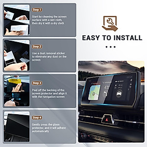 YEE PIN Supra Screen Protector for Toyota Supra GR A90 A91 MK5 2019-2024 MK5 Supra Screen Protector Tempered Glass HD Clear 8.8In