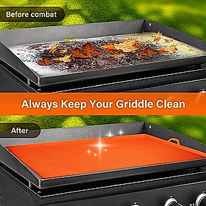 Griddle Mat for Blackstone 28 Inch Griddle,28" Blackstone Griddle Mat,Heavy Duty Food Grade Silicone Grill Cover Mat,Protect Griddle from Rodents,Insects,Debris,and Rust,All Season Protective Cover