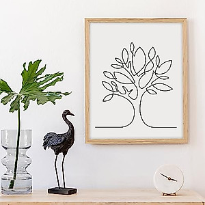 puthiac 11x14 Oak Wood Picture Frame - Minimalist 11x14 Poster Frame, 11"x14" Frame Wood, Natural Solid Wooden Picture Frames for Wall Art Photo and Prints (Set of 1)