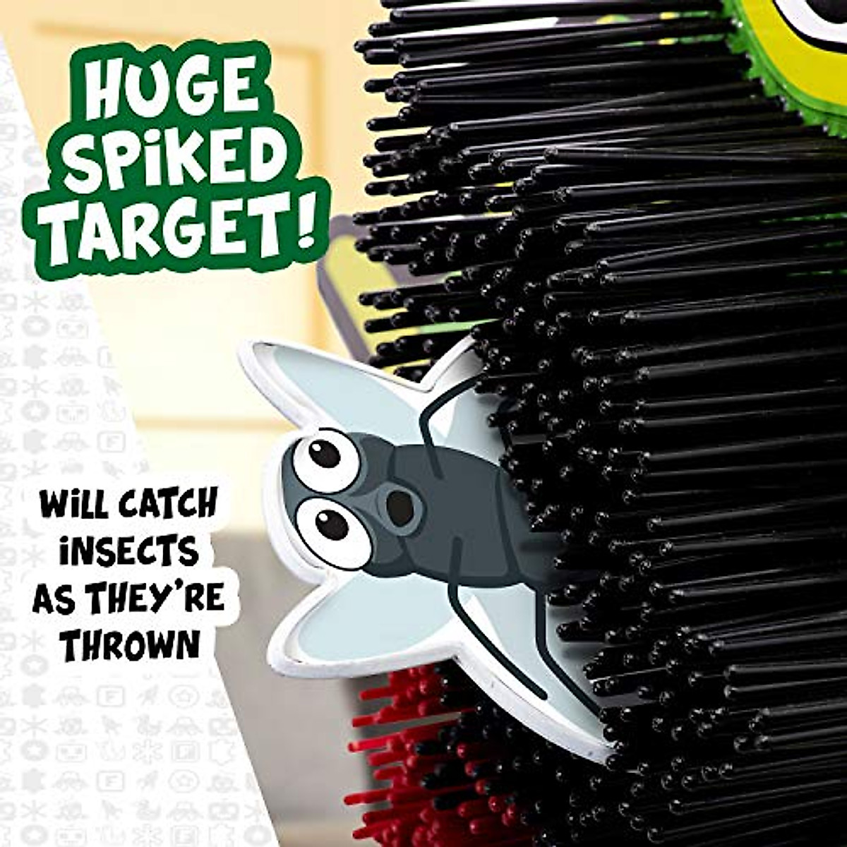 Franklin Sports Feed The Frog Kids Target Game - Fun Interactive Game for Indoor and Outdoor - Play with Friends and Family - Includes Frog Target, 3 Flies and 1 Bee