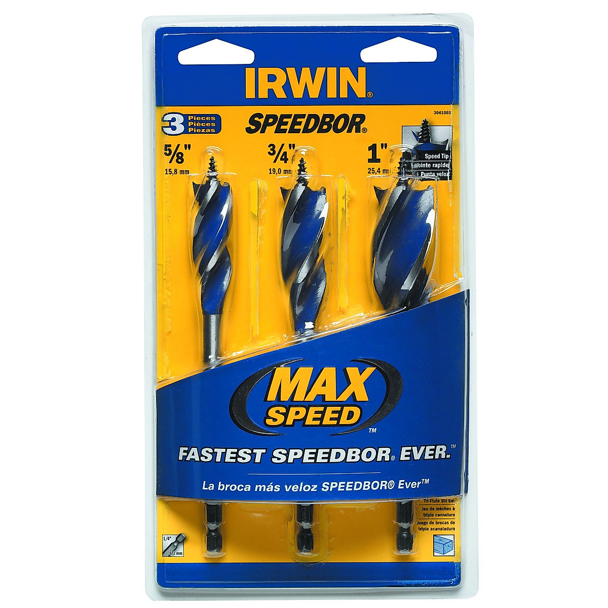 IRWIN Drill Bit Set for Wood, 3-Piece (3041003)