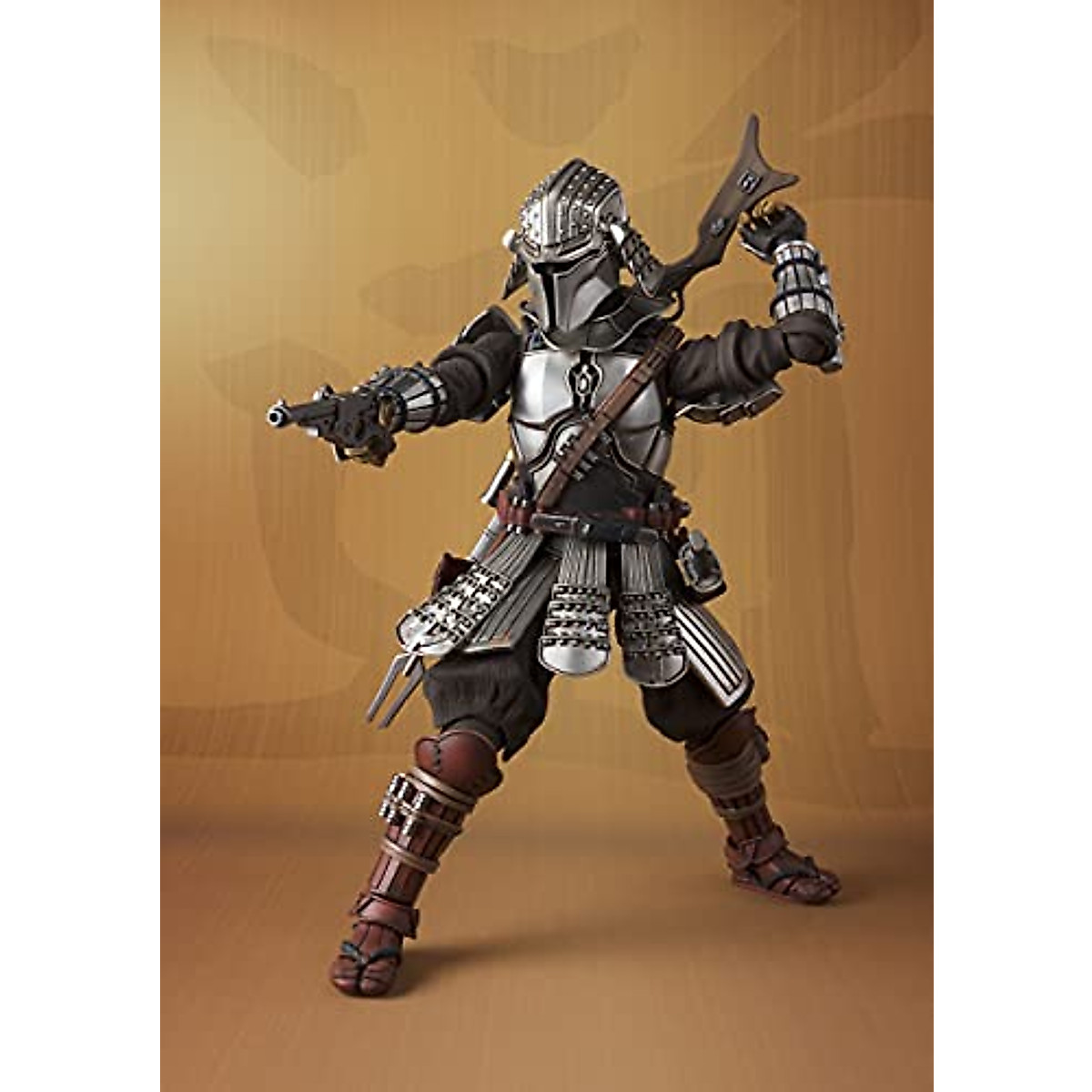 TAMASHII NATIONS - Star Wars: The Mandalorian - Ronin Mandalorian & Grougu (Beskar Armor), Bandai Spirits MEISHO Movie Realization Action Figure