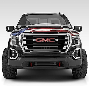 Stampede | Vigilante Hood Protector - High Profile / American Flag (no Eagle) | 2011-2016 Ford F-250 / F-350 / F-450 / F-550 Super Duty | 2150-41