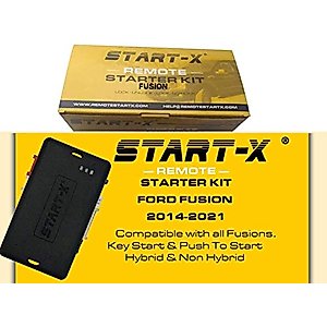 Start-X Remote Starter Compatible with Fusion 2014-2021 || Hybrid & Non Hybrid || Push to Start & Key Start || Lock-Unlock-Lock