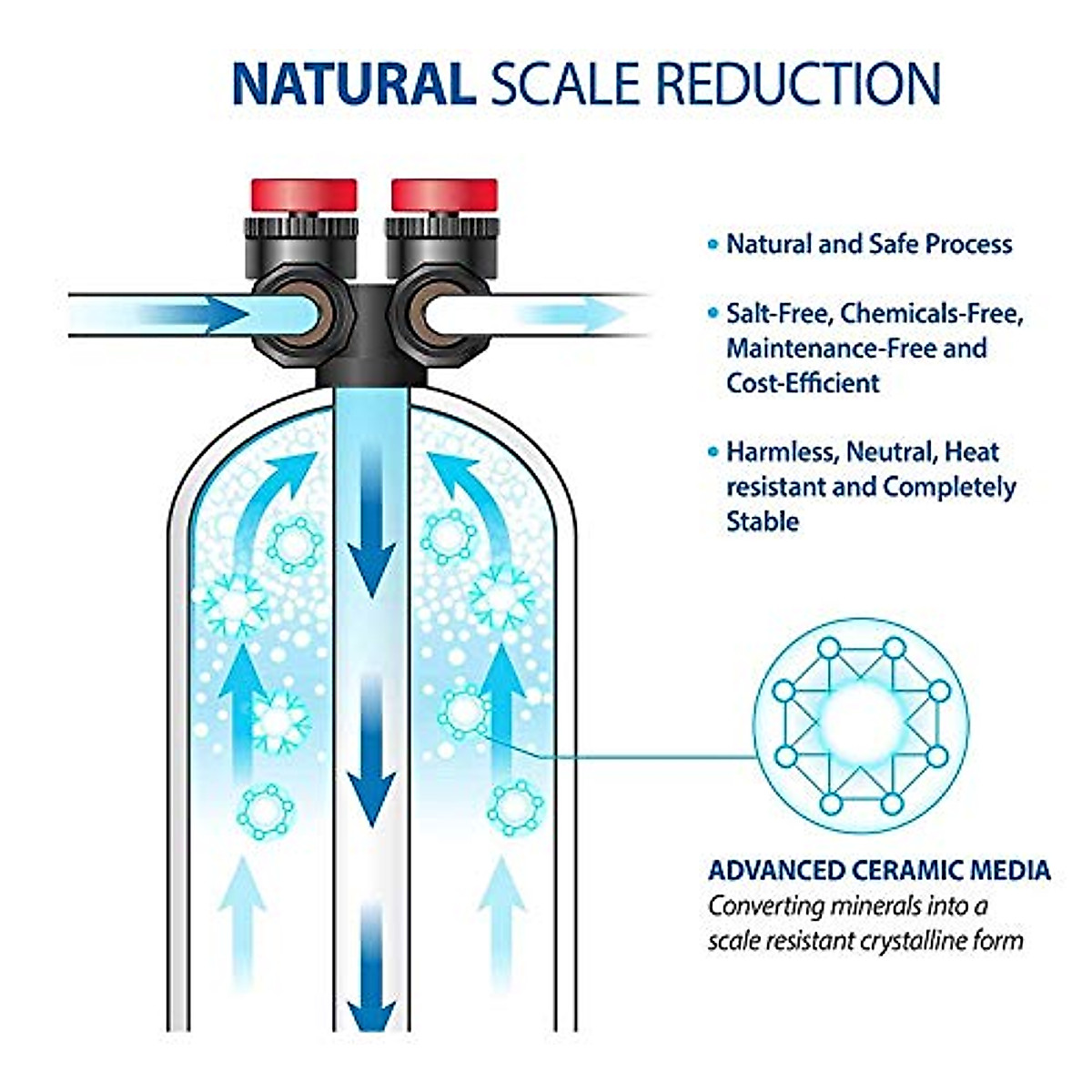 Premier Whole House Salt-Free Water Softener/Conditioner 20 GPM and Backwash Carbon Filtration System w/KDF55