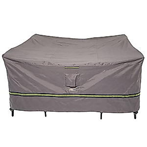 Duck Covers Soteria Water-Resistant 76 Inch Square Patio Table with Chairs Cover, Outdoor Table and Chair Cover