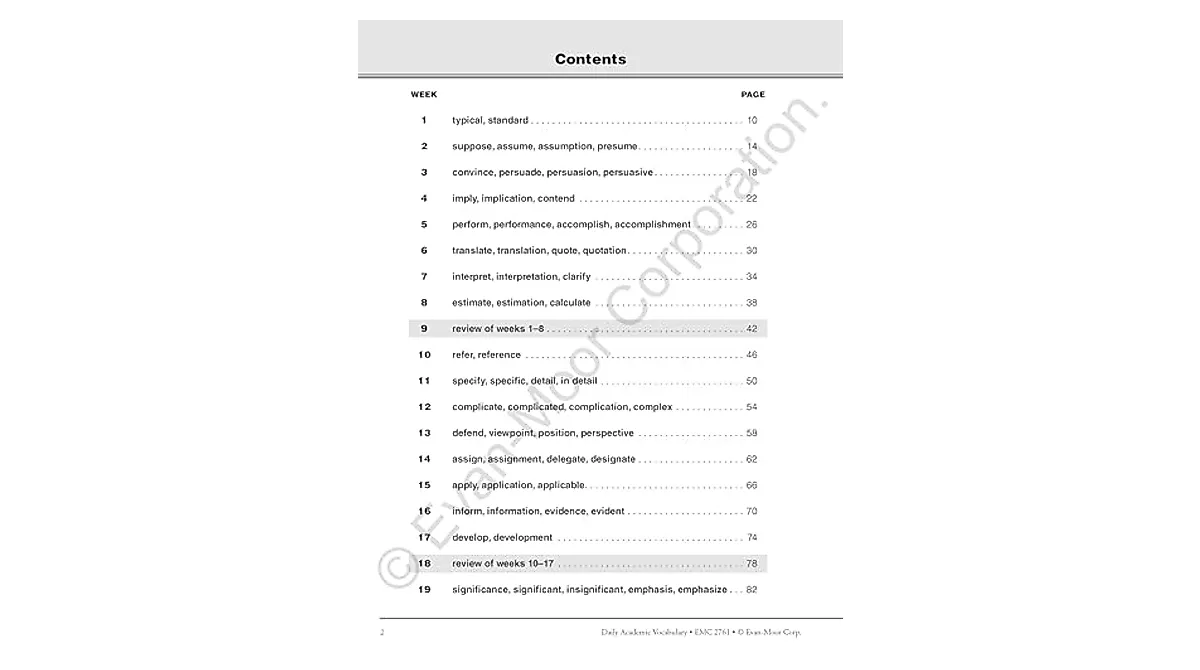 Daily Academic Vocabulary, Grade 5 Teacher Edition — 🛍️ The Retail Market