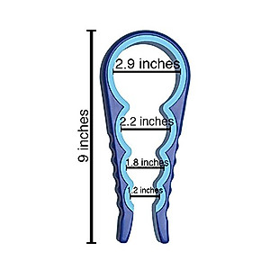 Cuisinox 4-in-1 Bottle and Jar Opener, Blue