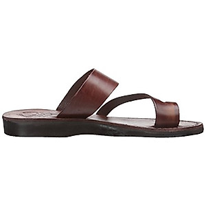 Zohar - Leather Toe Ring Sandal - Brown