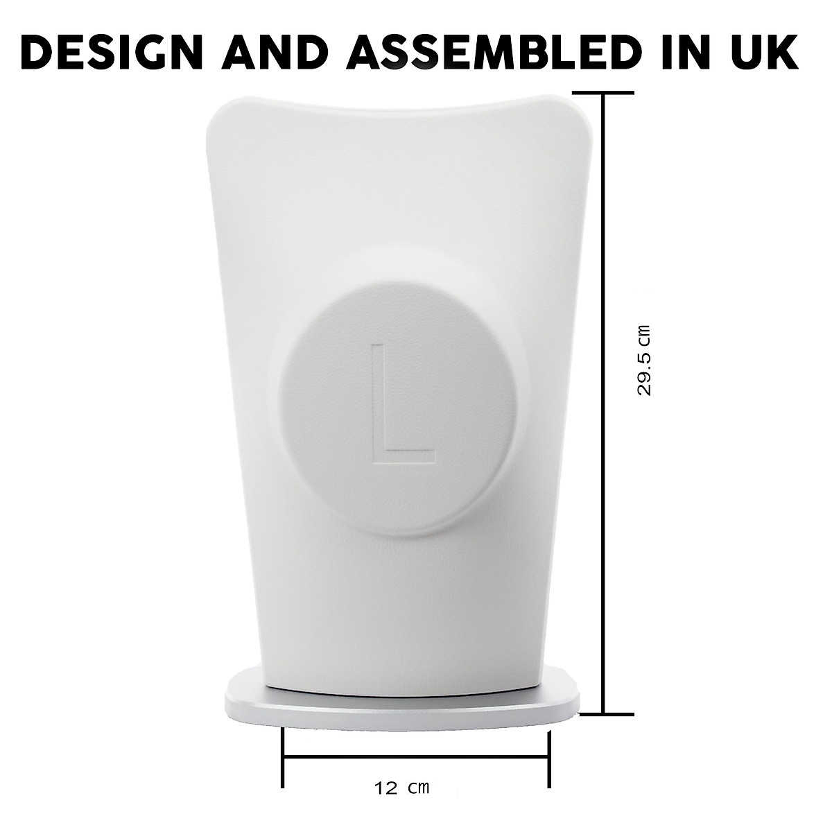 Delta stand.Headphone Stand.Quality Materials.White.