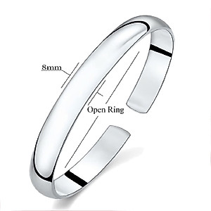Harlorki Shiny 925 Silver Plated Adjustable Open Bangle Cuff Bracelet Love Friendship Gift Personalized Costume Jewelry for Women Lady
