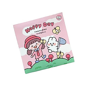 PVC Sticker,Sticker Cartoon Pattern DIY Diary Sticker Scrapbook Stationery Stickers Kawaii Stickers (Happy Day)