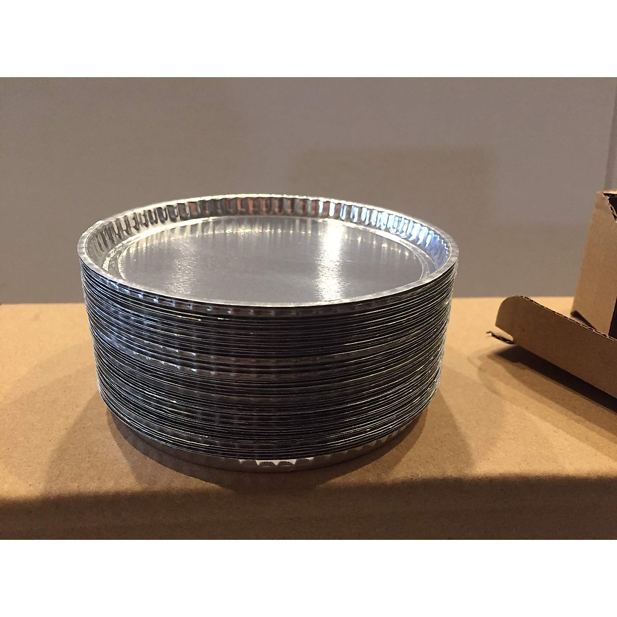 Disposable Aluminum Weighing Lab Dish / Pans, 90mm in Diameter (500 Count)