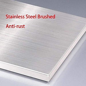 MOKIUER Hand Towel Holder Hand Towel Ring Towel Bar for Bathroom Kitchen Self Adhesive,Stainless Steel Brushed.Pack of 2