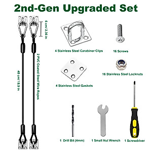 Dxmnoly Trash Can Locks Garbage Can Lid Lock for Animals, Keep Bears Raccoon Squirrels Away from Rummaging, Stainless Steel Bear Racoon Dog Proof Outdoor Trash Bin Lock with Upgraded Nut, 2 Pack