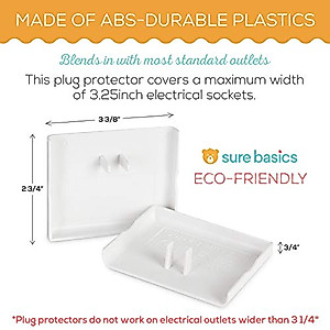 Electrical Outlet Covers Baby Proofing - Bigger Size Prevents Choking Hazard, 12