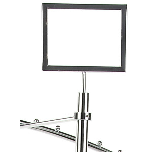 Displays2go Spiral Clothes Rack, Steel with Chrome Finish