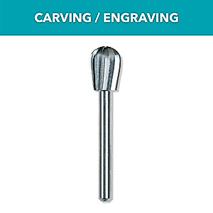 Dremel 134 Rotary Tool Accessory Carving Bit- Perfect for Wood, Plastic, Linoleum, and Soft Metals