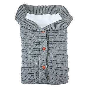 Newborn Baby Swaddle Blanket Fleece Stroller Wrap Nap Blanket Plus Velvet,Baby Kids Toddler Thick Knit Soft Warm Blanket Swaddle Sleeping Bag Sleep Sack Stroller