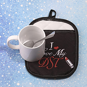 G2TUP Sorority Oven Mitt Gloves I Love My 1913 Gifts Red and White Divine 9 Pot Holders (I Love My)