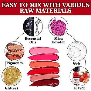 Clear Lip Gloss Base for DIY Lip Gloss Making Kit - 14.1oz Versagel with Olive Oil & Vitamin E for Smooth, Hydrated, Moisturized Lips - Fragrance-Free, Safe for Sensitive Skin Small Business Supplies