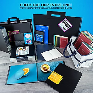 Itoya Profolio Art Envelope Pro, Weather-Resistant with Nylon Handles, 10.5 X 14 inches, Gloss Black (NV-10-14BK)