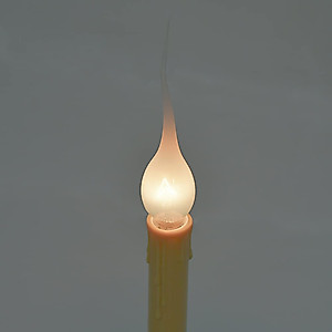 GOOTHY Silicone Dipped Candle Light Bulbs, Clear Silicone 5 Watts Replacement Bulbs for Electric Window Candles Chandeliers Night Light Bulbs Christmas Lights, C7/E12 Candelabra Base, 120V- 12 Pack