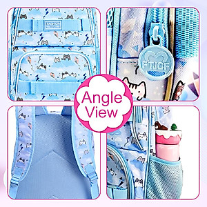 KLFVB Laptop Backpack for Women, Travel College School Bookbag, 17 Inch Cute Business Computer Waterproof Anti Theft Backpacks for Teenagers Girls - Purple