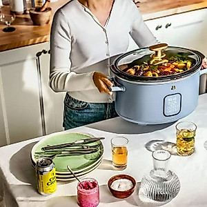 6QT Programmable Slow Cooker, Cornflower Blue by Drew Barrymore