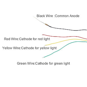 JTD04 5pcs Model Railway 3-Light Block Signals G/Y/R HO Scale 6.8cm 12V Led New