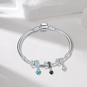 QeenseKc Queen Crown Charm Heart Royal Imperial Clear CZ Bead for Pandora Bracelet, Aut-24_Crown_04