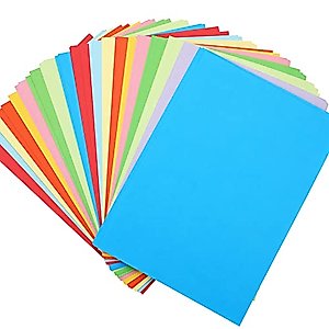 200 Sheets 10 Colors Colored Paper A4 Printer Paper Copy Paper Stationery Paper Multipurpose Colored Printing Paper Origami Paper for DIY Kids Art Craft 8.3" X 11.7"