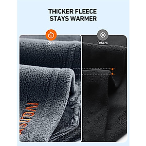 AstroAI Balaclava Ski Mask Winter Fleece Thermal Face Mask Cover for Men Women Warmer Windproof Breathable, Cold Weather Gear for Skiing, Outdoor Work, Riding Motorcycle & Snowboarding,Gray