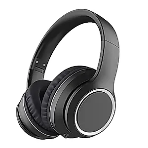 Olyre Active Noise Cancelling Headphones Wireless Over Ear Bluetooth Headset with Mic, 30H Playtime Stereo Earphones with Soft Protein Earmuffs for Travel Home Office Tablet PC