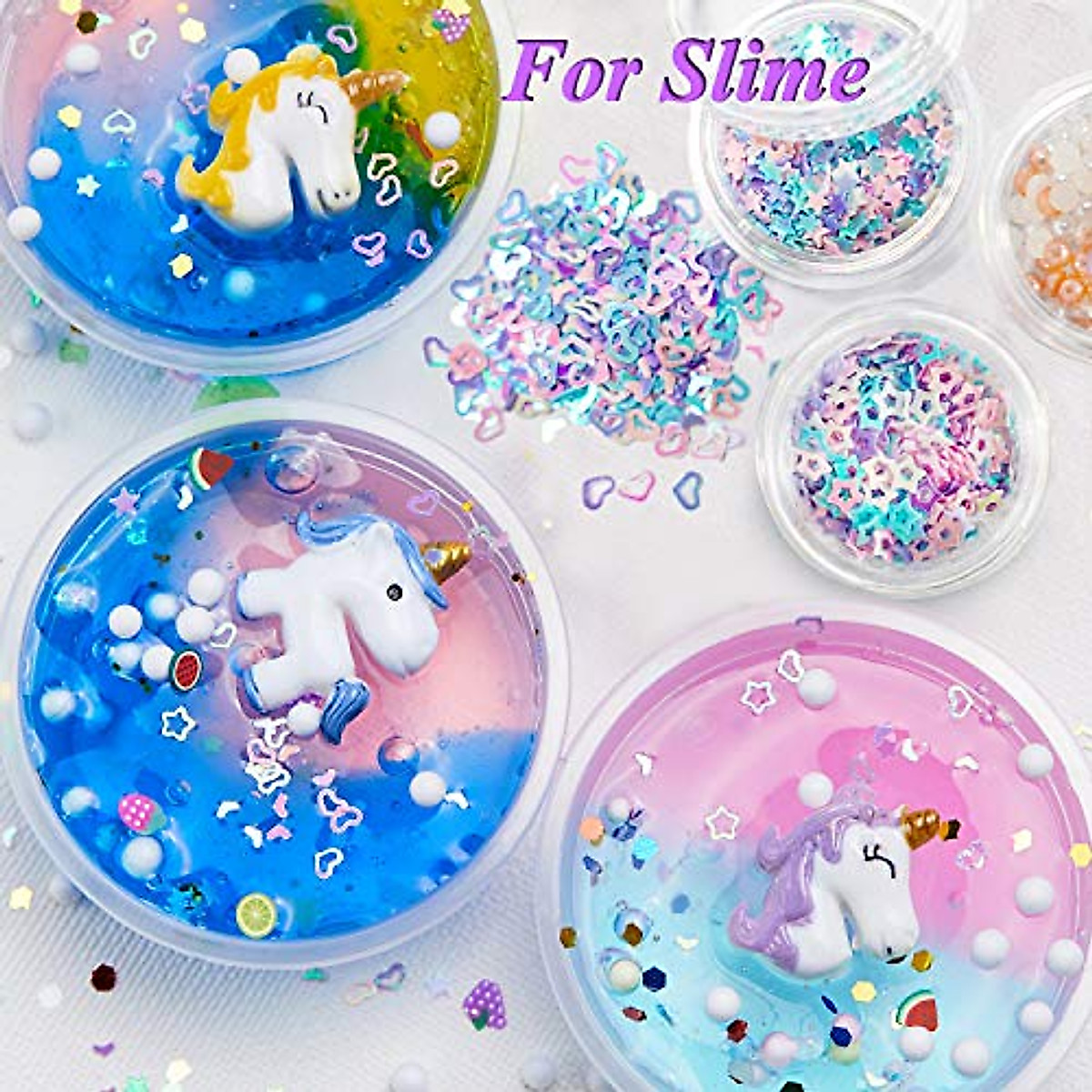 AurGun Craft Glitter, Confetti Holographic Shining Flakes Laser Thin Star Heart Glitter Sequin for Nail, Body Art, Epoxy Resin, Crafts, Jewelry Making, Cards, Festival Party Decoration and More