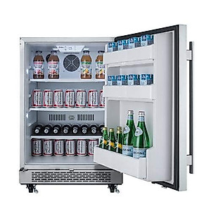 Avallon 5.5 Cu Ft 24" Outdoor Built-In Refrigerator - Right Hinge