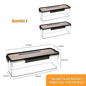 Santiccipa Pasta Containers Storage Airtight, Set of 4 (10.4L) Kitchen Storage Containers with Lids for Spaghetti, Crackers, Chips, Flour, and Noodles, Mouse-Proof Storage Containers