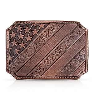 Montana Silversmiths Southwest Collection Made in the USA Buckle (Bronze Faded Glory Flag)