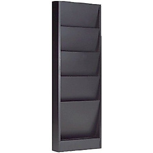 Steel Wall Mounted Clipboard Holder,/ Organizer Rack Falcon Model 204, 4 Pocket-Almond