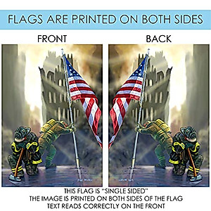 Toland Home Garden 1110236 American Heroes Patriotic Flag 12x18 Inch Double Sided Patriotic Garden Flag for Outdoor House 44815 Flag Yard Decoration