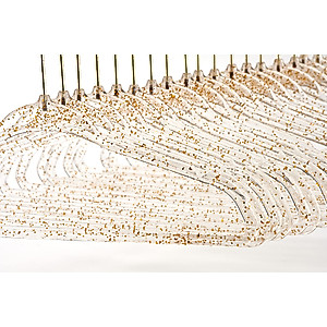 Concepts 20 Pack Premium Heavy Duty Glitter Accrylic Baby Hangers-Elegant for Baby Nursery Space-Saving Non-SlipClothes Hangers with Chrome Hook