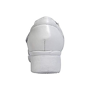 24 Hour Comfort Bonnie (1062) Women's Wide Width Cushioned Leather Walking Shoes White 8.5