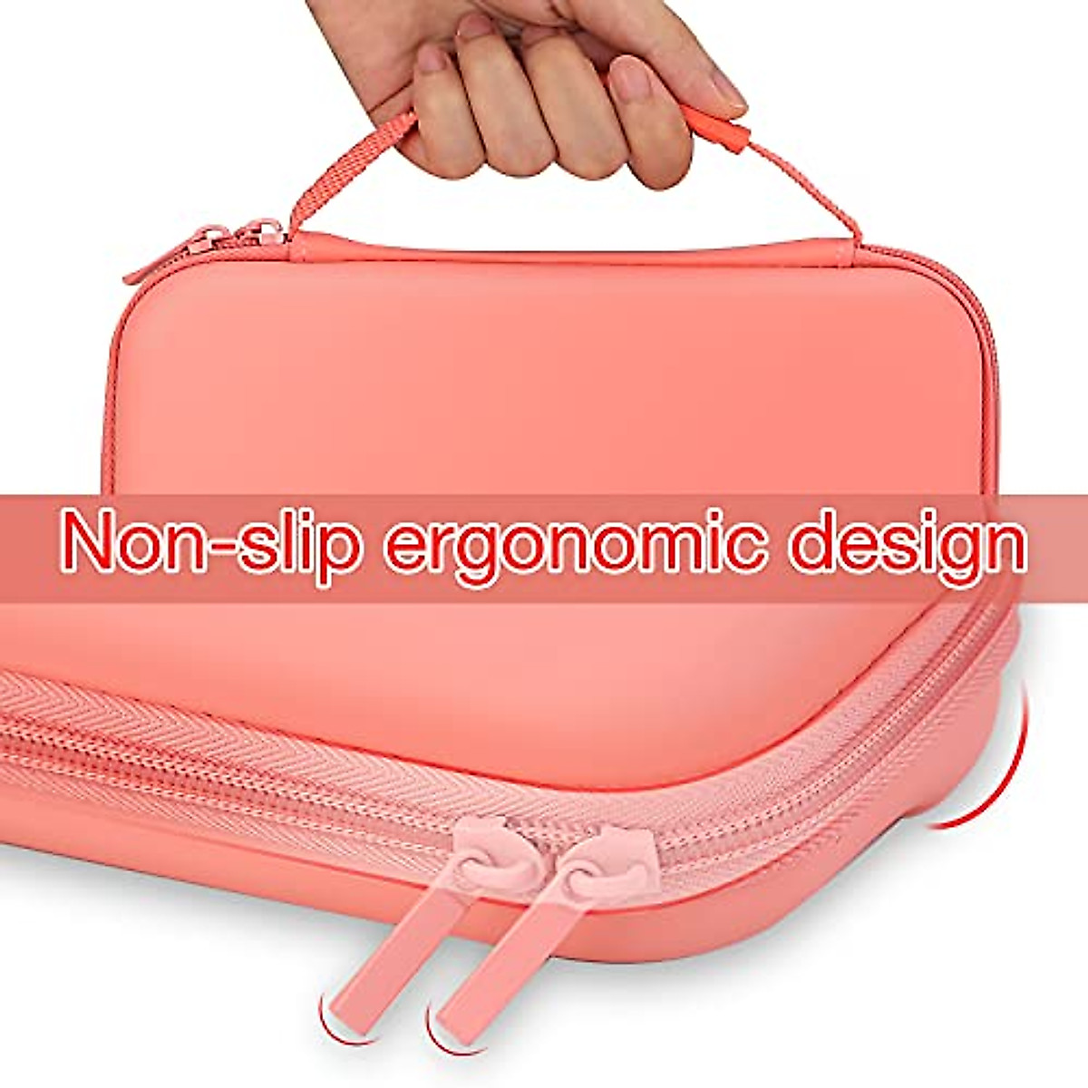 HEYSTOP Case Compatible for Nintendo Switch Lite, Protective Cover for Switch Lite, Screen Protector Case Compatible for Switch Lite with Thumb Grip -Pink, Pink, Protective Storage Bag, Pink, Fashion.