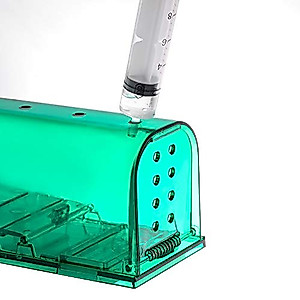 6 Pack Humane Mouse Traps Catch and Release Pet and Child Safe No Poison Green Color