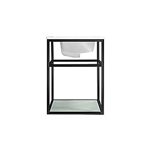 Swiss Madison Well Made Forever SM-BV556MB Pierre Wall Hung Vanity, Matte Black