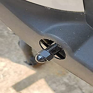 MroMax Acorn Hex Cap Nuts M3 Dome Cap Head Nuts Nylon Hexagon Decorative Crown Cap Locknuts Fasteners for Screws Bolts Black Tone 10Pcs