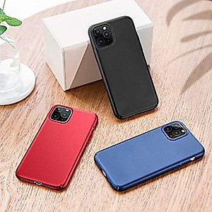 TORRAS 𝗨𝗽𝗴𝗿𝗮𝗱𝗲𝗱 Slim Fit Compatible for iPhone 11 Pro Max Case, [Thin as No Case on] [Silky Smooth Touch] Matte Finish Grip Hard Plastic Phone Cover Case for iPhone 11 Pro Max Cases, Black